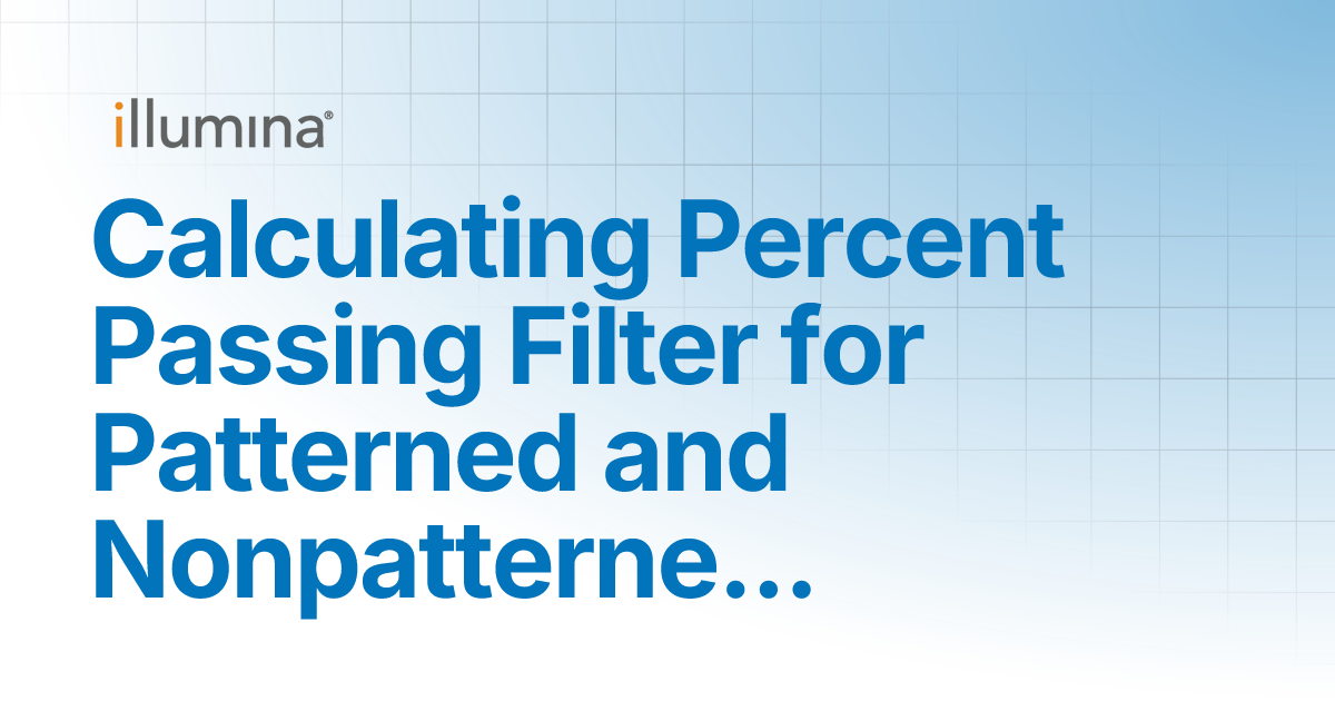 Calculating Percent Passing Filter for Patterned and Nonpatterned Flow ...