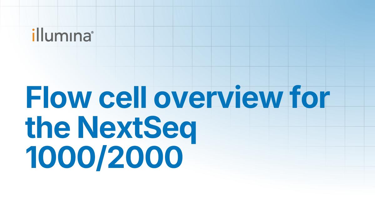 Flow cell overview for the NextSeq 1000/2000 | Illumina Knowledge